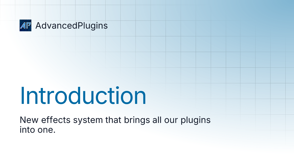 Introduction | AdvancedPlugins