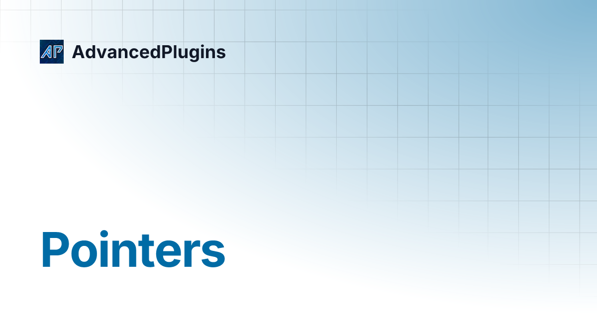 Pointers | AdvancedPlugins